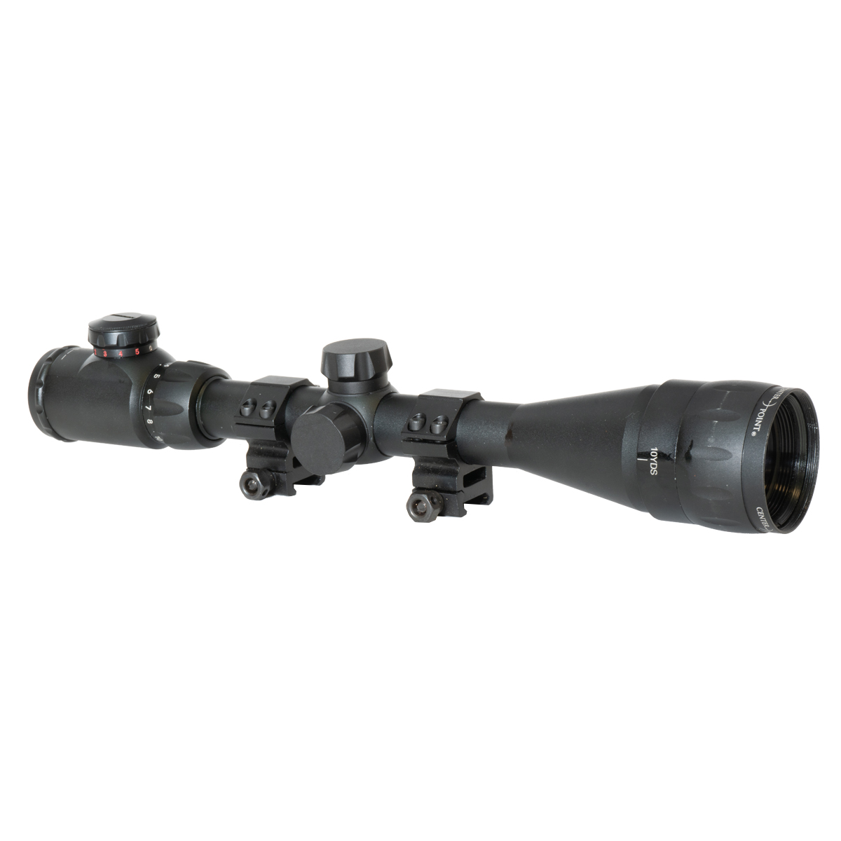 CenterPoint 4-16x40mm Illuminated Red/Green Rifle Scope, 1-Inch Tube