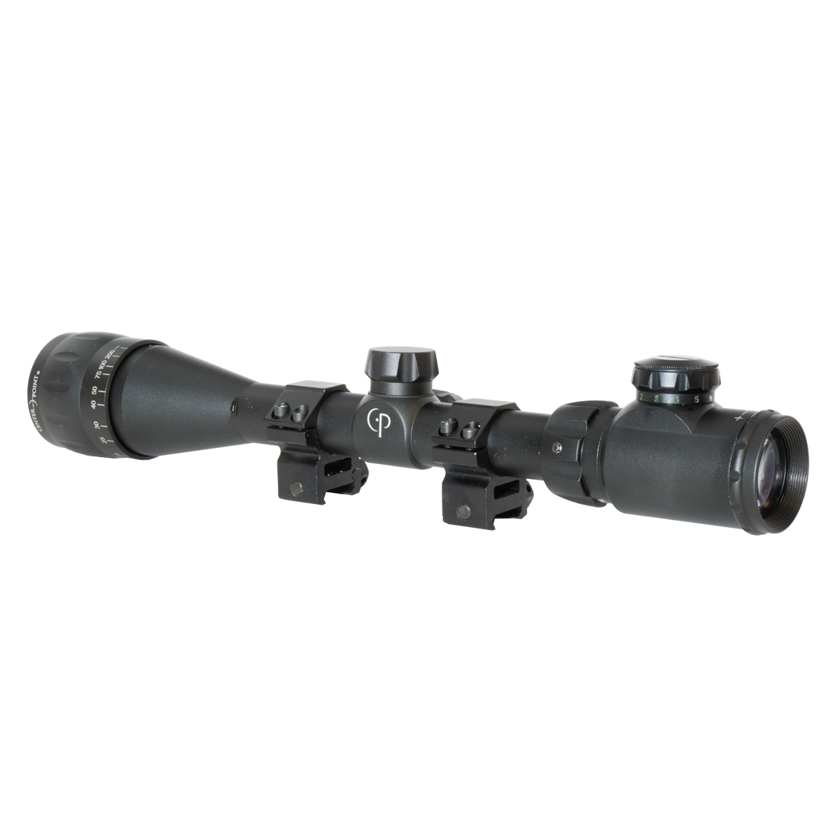 CenterPoint 4-16x40mm Illuminated Red/Green Rifle Scope, 1-Inch Tube