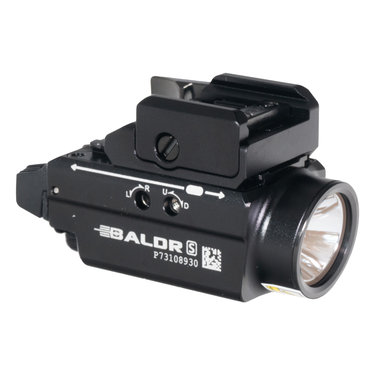Olight Baldr S Rechargeable Weapon Mounted Light with Laser, Slide Rail ...