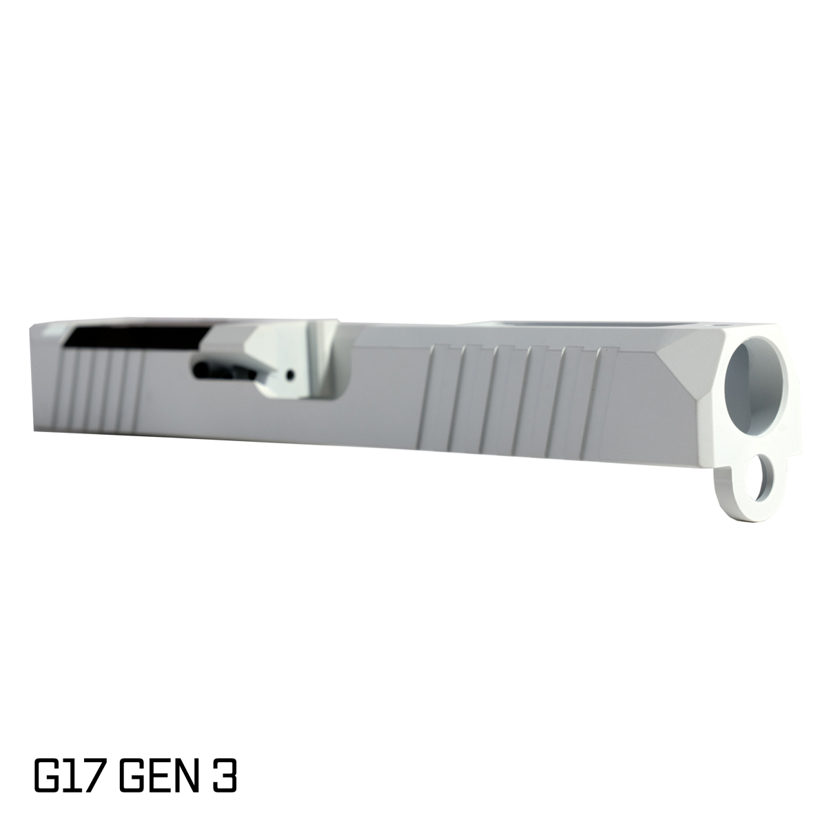 Stiffler MFG G17 Gen 1-3 Compatible Turbo Slide, RMR Cut, White F ...
