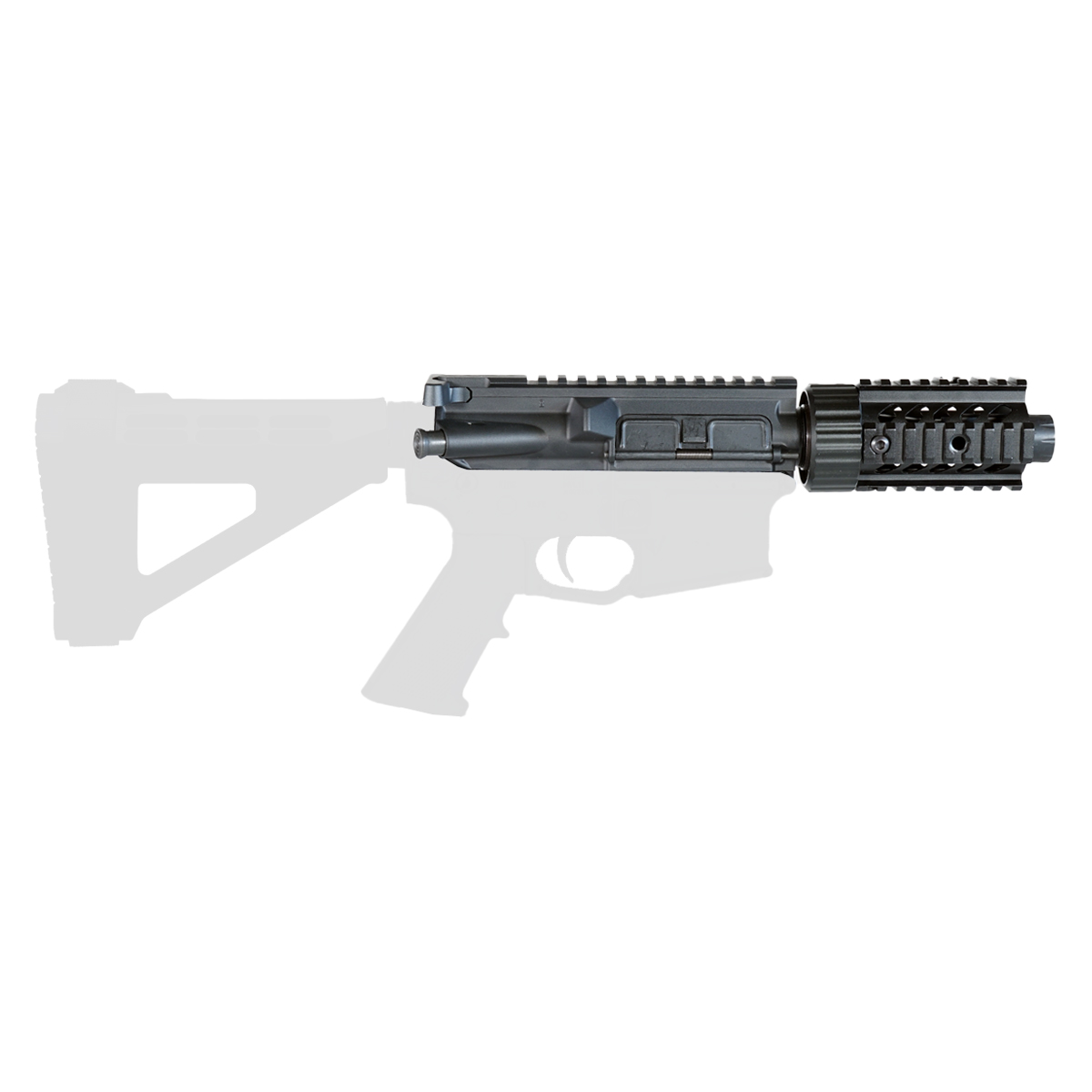 'Quad-9' 4-inch AR-15 9mm Nitride Pistol Upper Build Kit