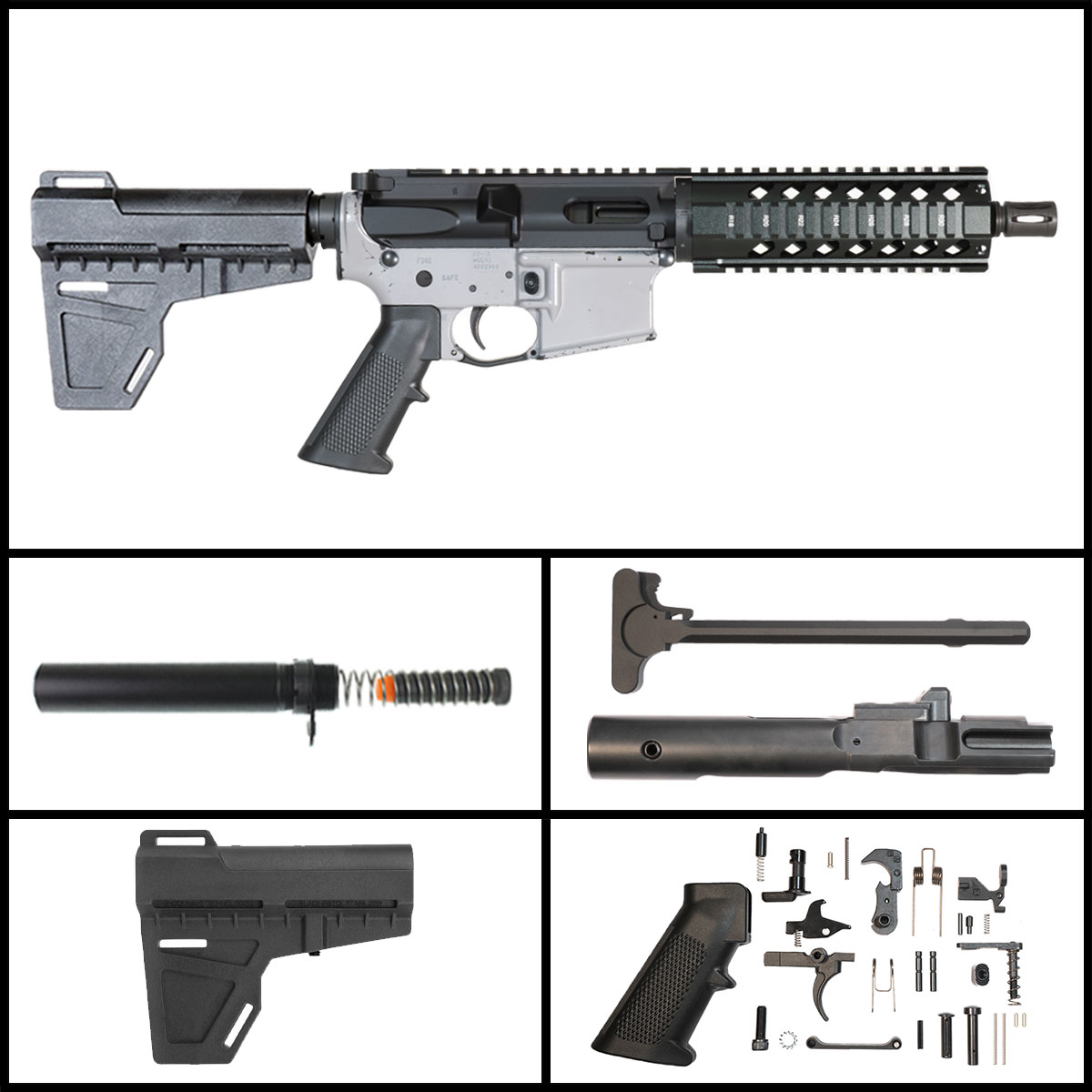 Preassembled - Davidson Defense Treat Yo'self w/KAK Brace 7.5-inch AR ...
