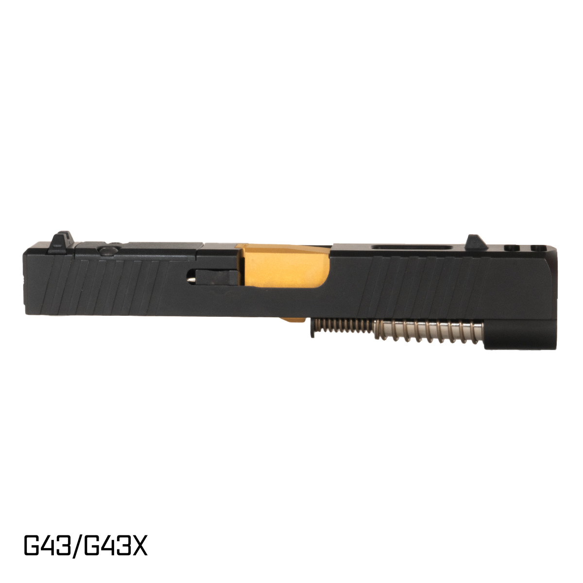 Davidson Defense Sentinel Gold TiN Barrel G43 Compatible 9MM Black RMSc ...