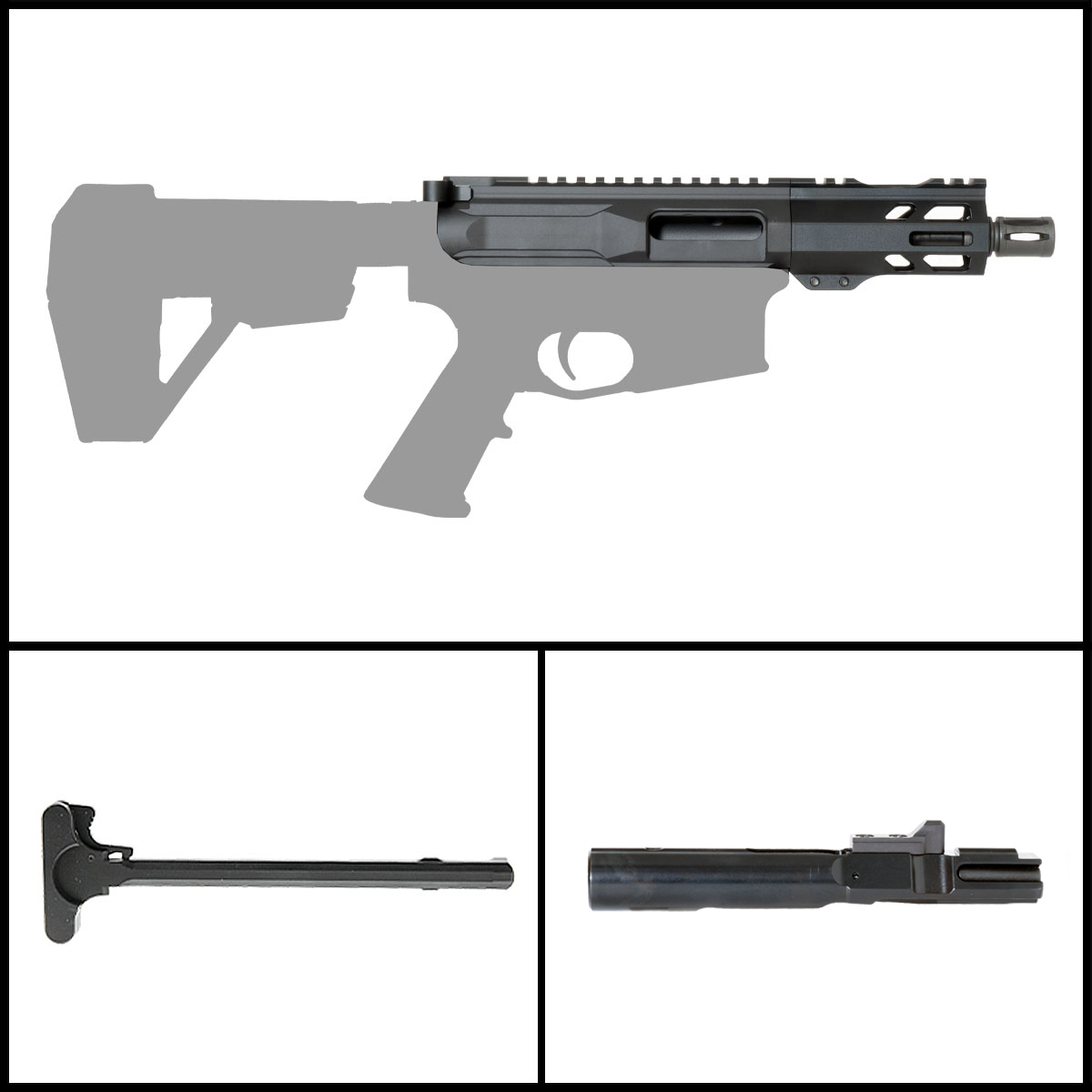DTT 'Penny Blaster' 4.5-inch AR-15 9mm Nitride PIstol Complete Upper Build