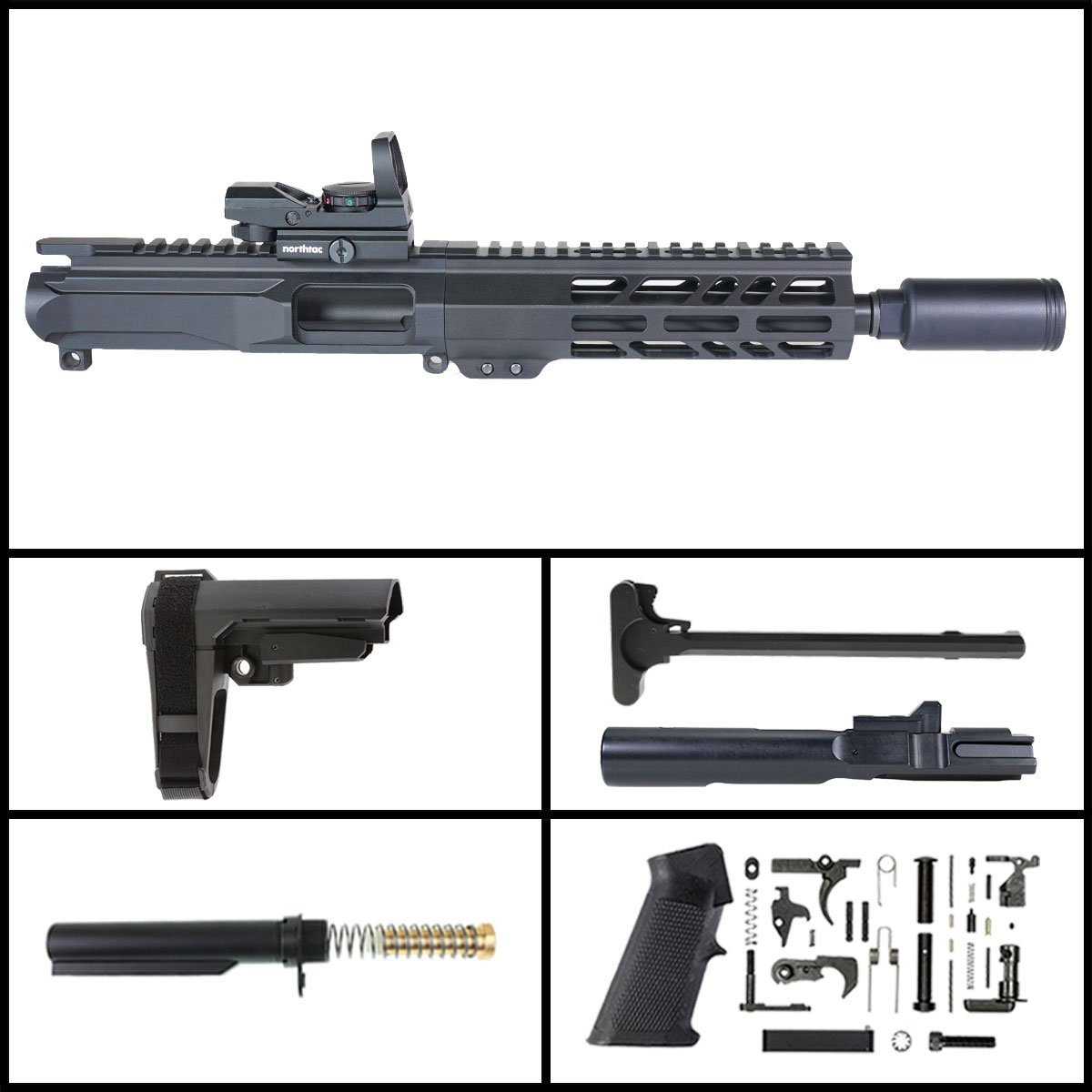 AR-15 Full Build Kits (Everything Minus Lower) > 10MM