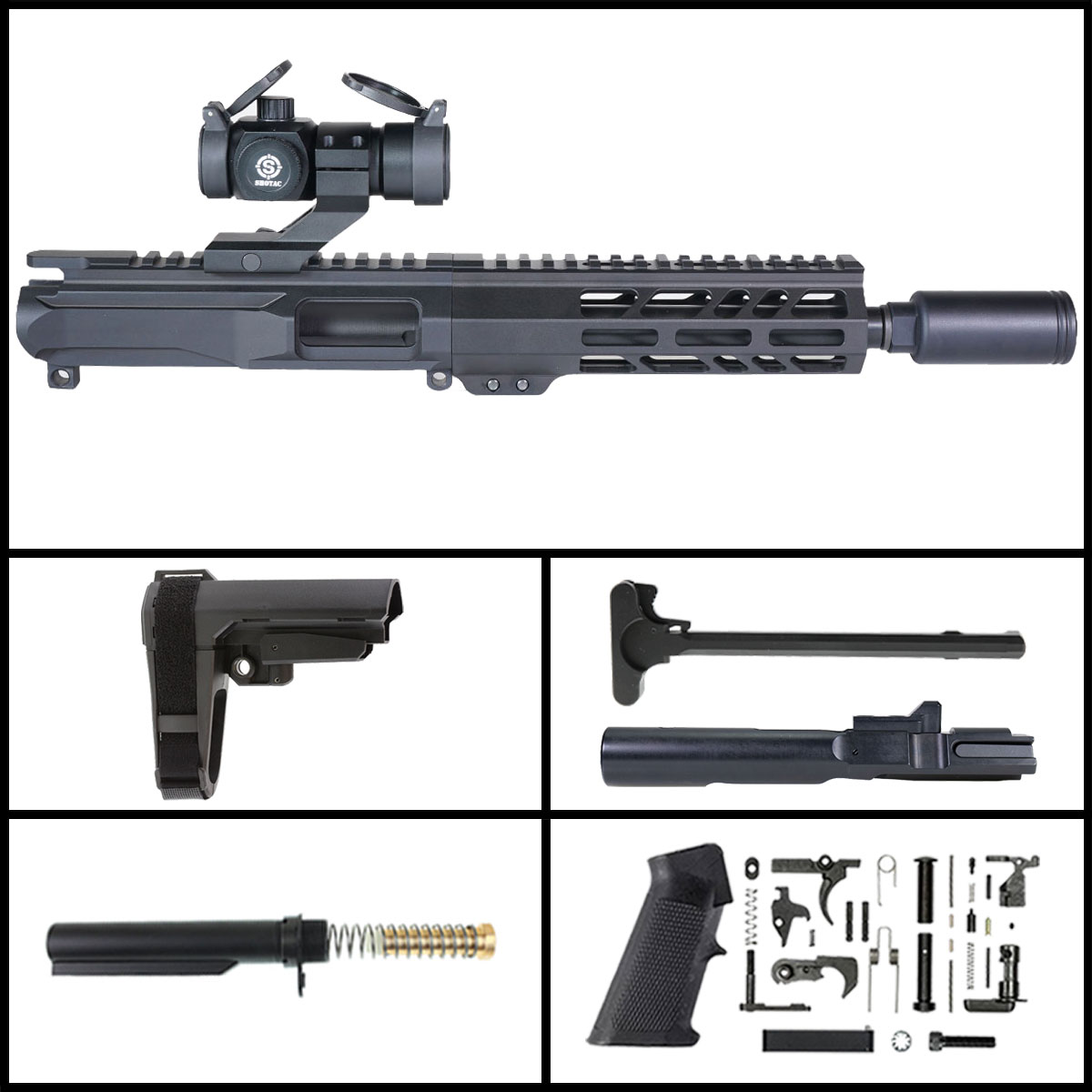 OTD 'Boom Stick w/ Shotac Cantilever' 8.5-inch AR-15 10mm Nitride SBA3 ...
