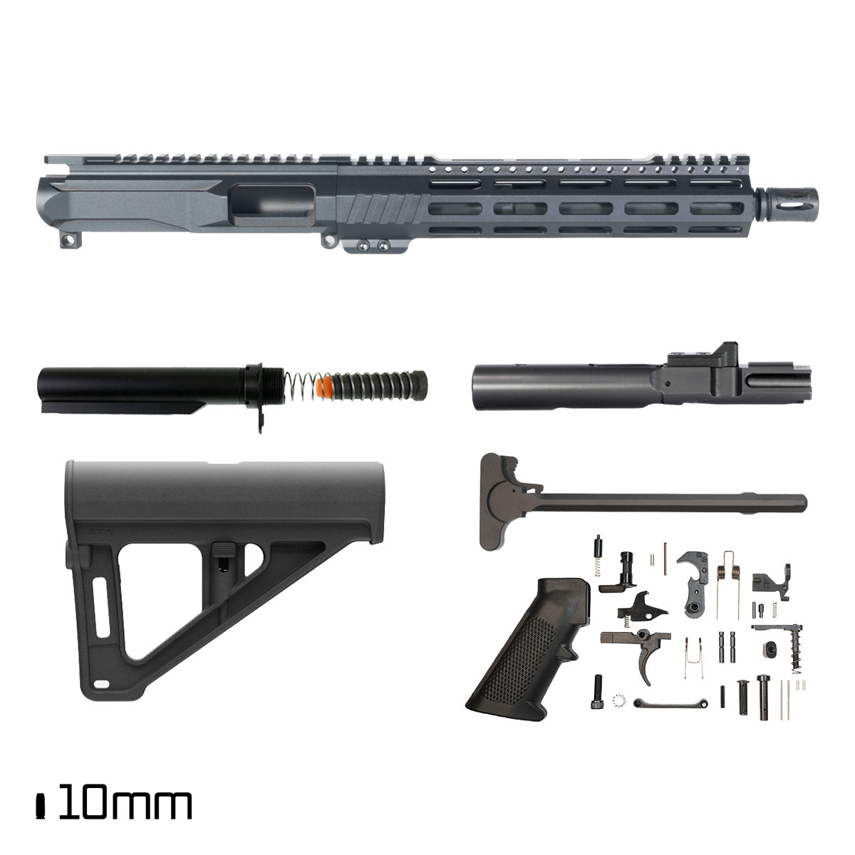 Davidson Defense Shadow Warp w/Magpul BTR Brace 10.5-inch 1:16 10MM AR ...