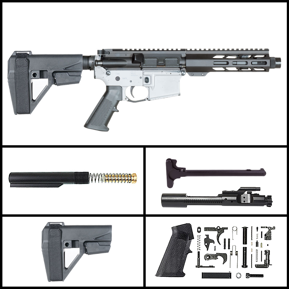 Davidson Defense Full-Court Press w/ SBA5 Brace 6-inch AR-15 .300 BLK ...