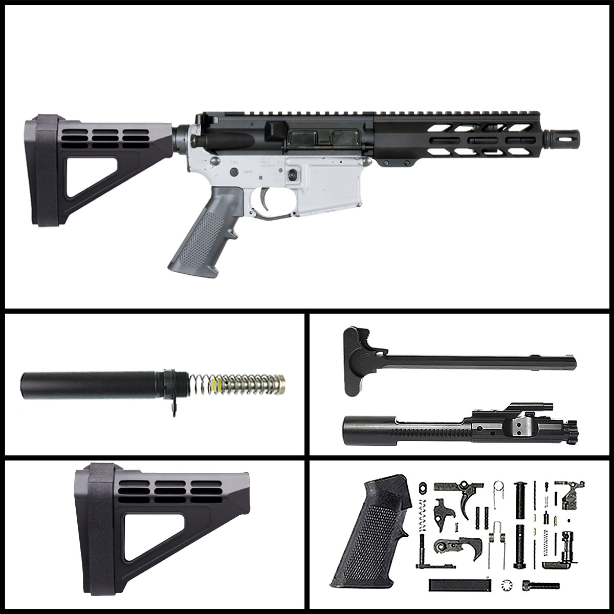 Davidson Defense 'Black Steel w/SBM4' 7.5-inch AR-15 5.56 NATO Nitride ...