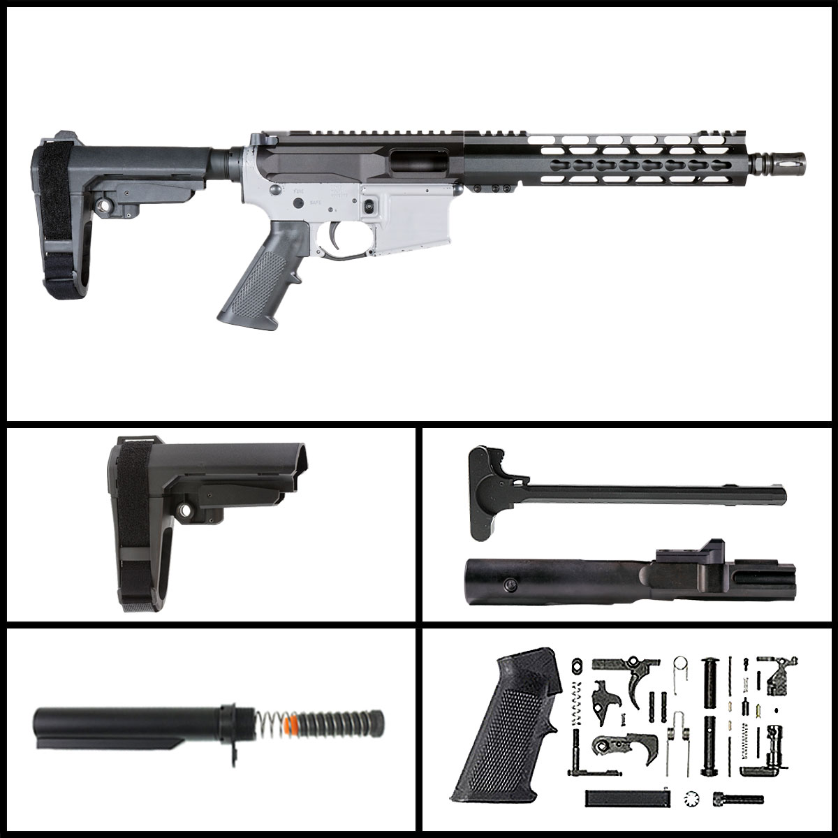Davidson Defense 'Nighthawk w/SBA3 Brace' 11-inch AR-15 9mm Nitride ...