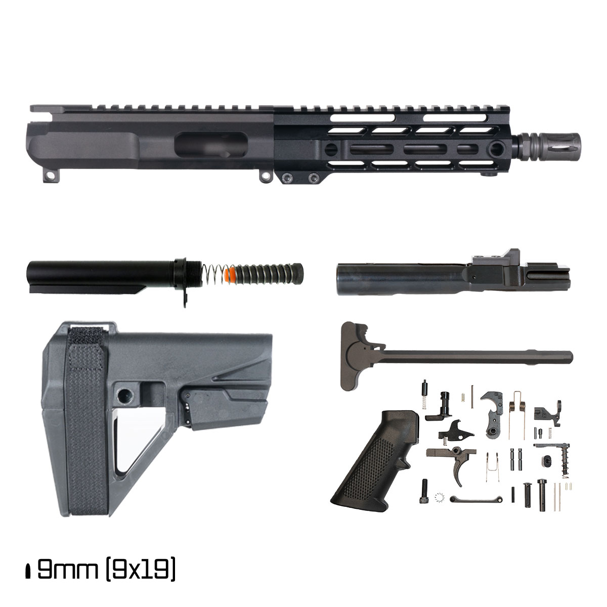 Davidson Defense Blemished IX w/SBA5 Brace 8-inch 1:10 9MM AR-9 ...