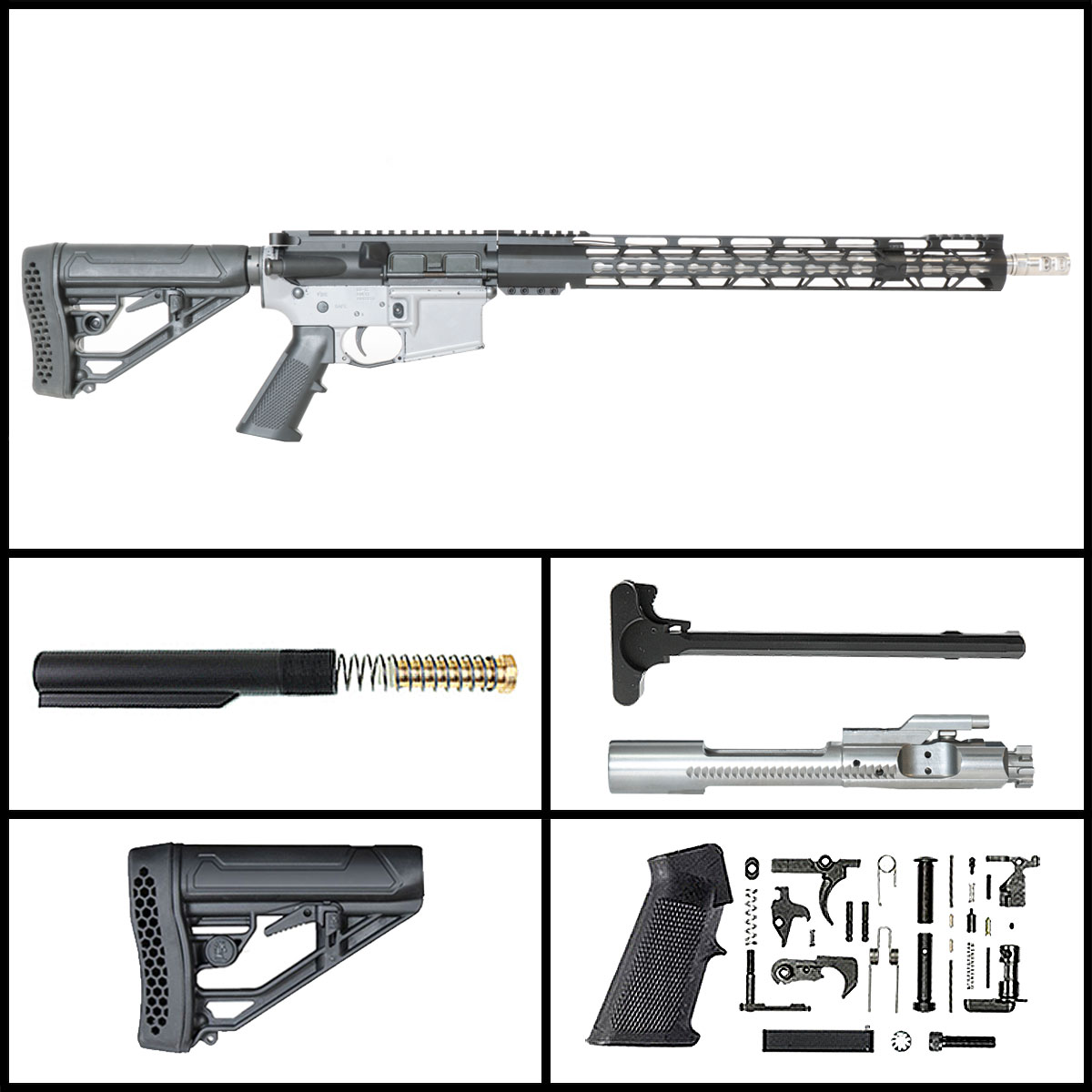 Davidson Defense 'Polished Precision' 18-inch AR-15 5.56 NATO Stainless ...