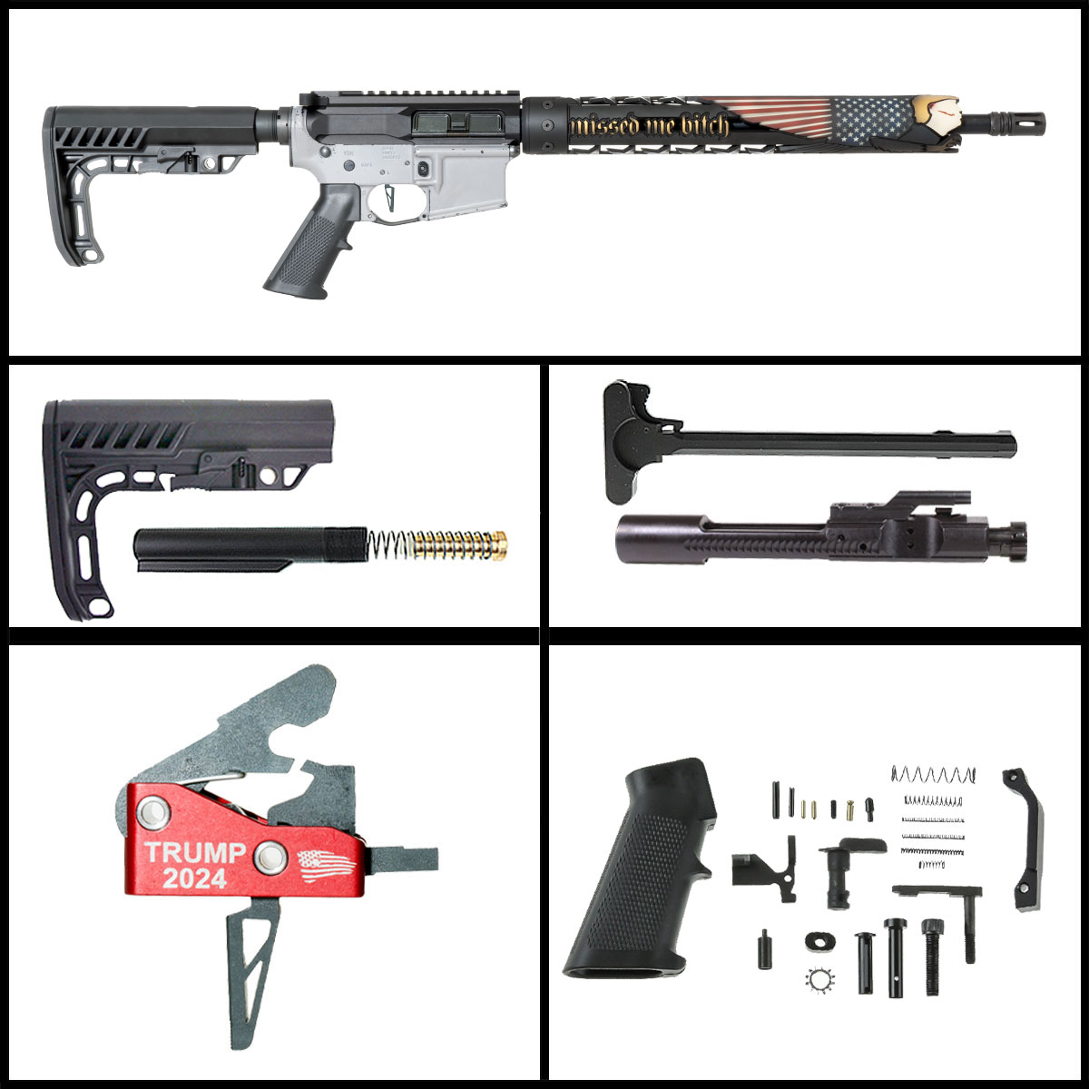 Davidson Defense 'Butler w/JMT Black Ops Trigger' 16.5-inch AR-15 5.56 ...