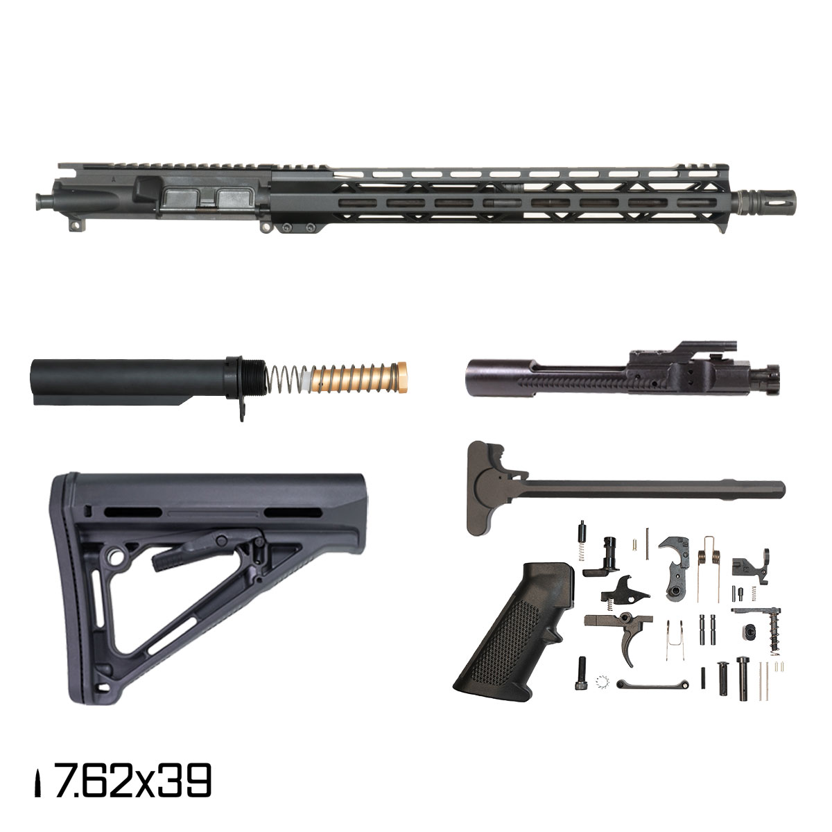 AR-15 Ultra-Lightweight Minimalist Handguard 15", No Anti-Rotation Tabs ...