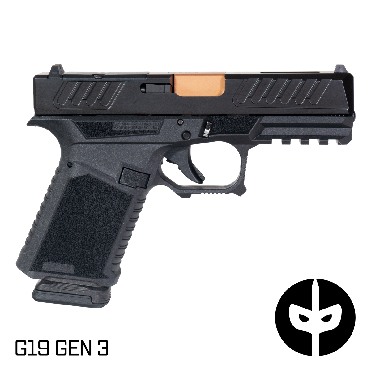 Davidson Defense Stiletto Ported Copper Barrel G19 Gen 1-3 Compatible ...
