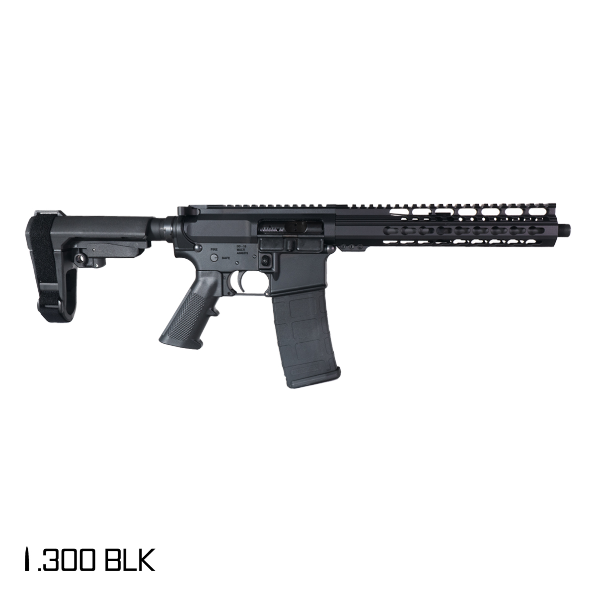 Davidson Defense Mutton Chops 10.5-inch Pistol-Gas 1:8 .300 BLK AR-15 ...