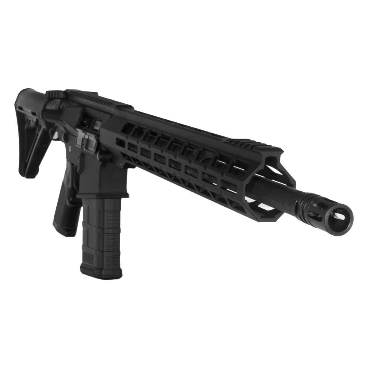 DTT Industrialist 18-inch Rifle-Gas 1:10 .308 Win AR-10 Rifle, Black ...