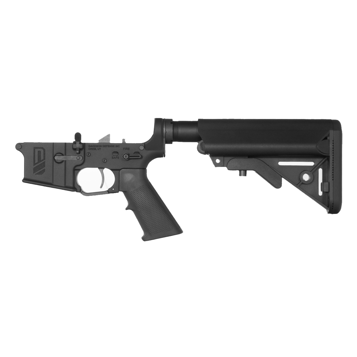 Davidson Defense No-Buffer AR-15 Rifle Lower Build Kit, Rare Breed FRT ...