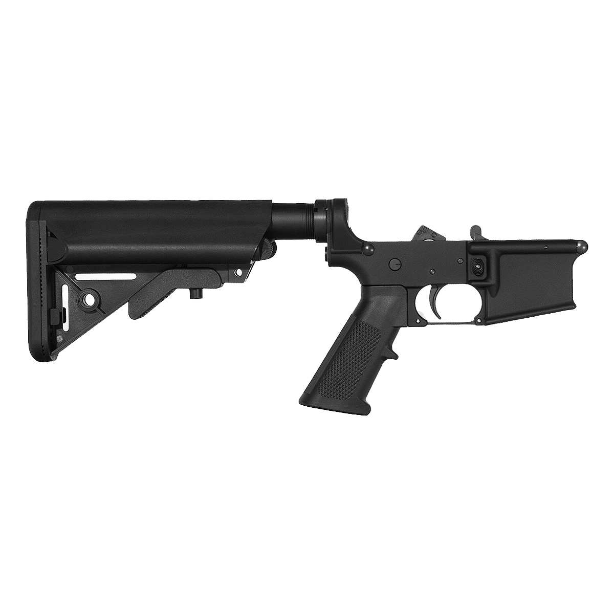 Davidson Defense No-Logo AR-15 Rifle Lower Build Kit, SOPMOD Style Stock